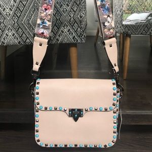 Inzi | Bags | Nwt Inzi Studded Handbag With Guitar Strap | Poshmark